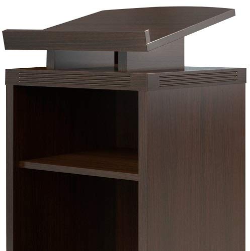 Safco Mayline ALCTLDC Aberdeen Lectern, Mocha Laminate