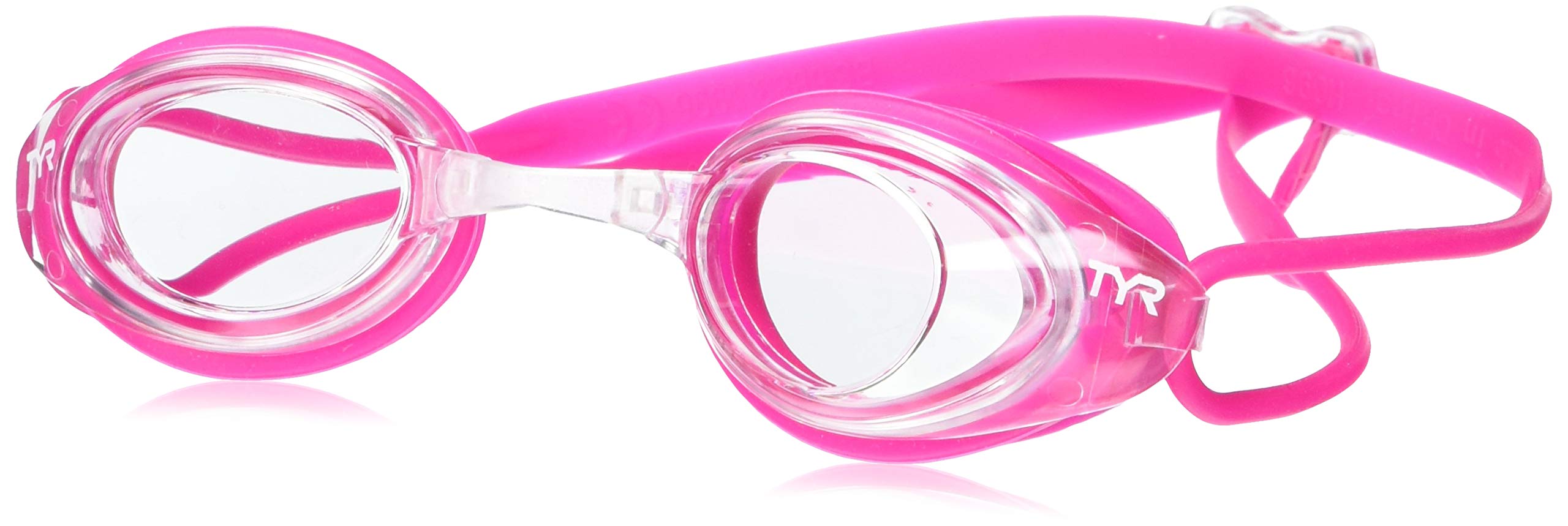 TYR Blackhawk Racing Womens Fit, Clear/Pink, one Size