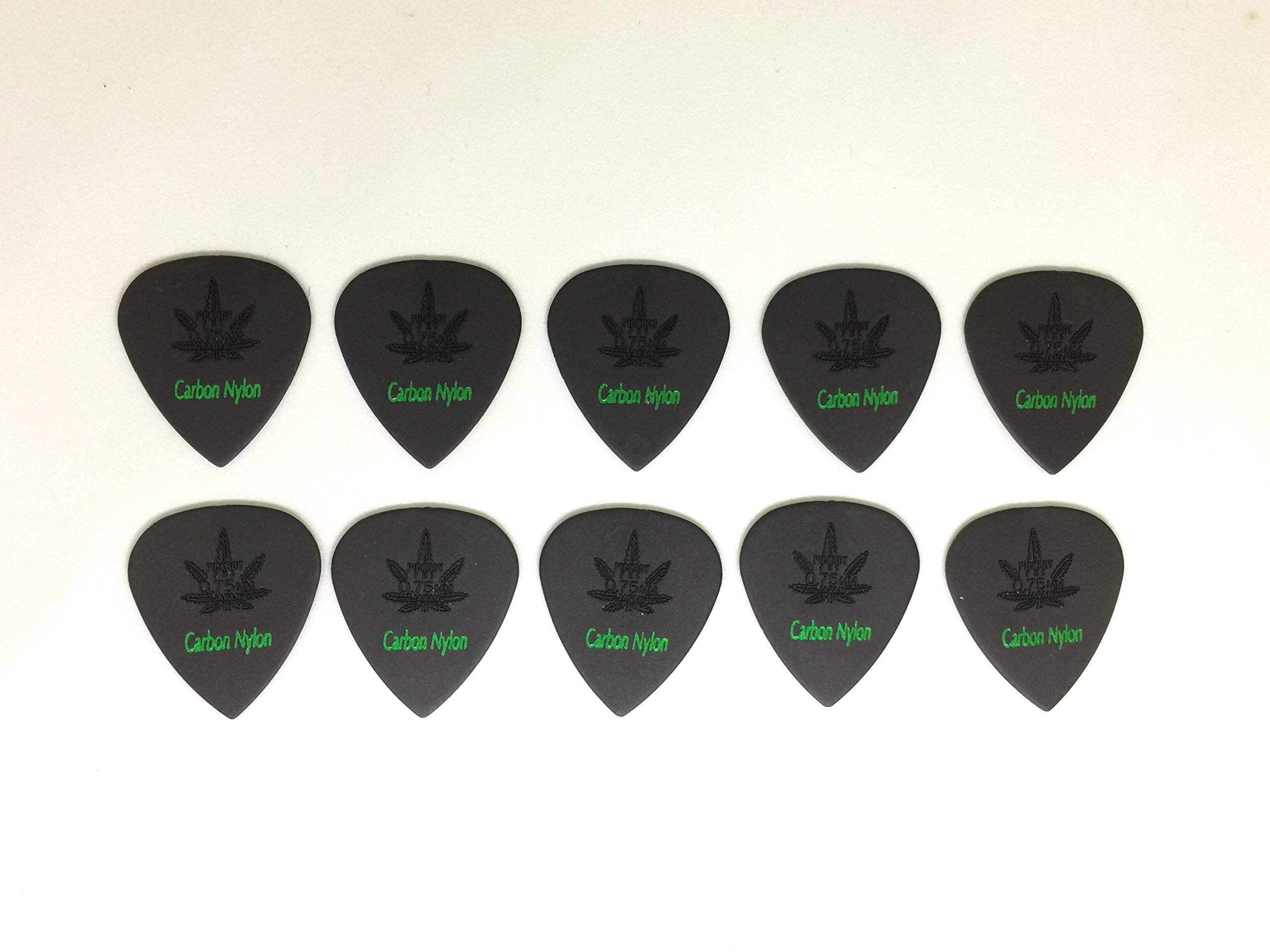 Pickboy Hi-Modulous, Reefer Pick, Carbon/Nylon, 0.75mm, 10 picks