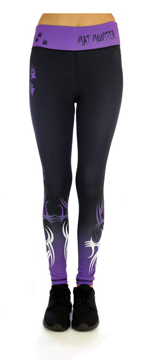 Sicchic Women's Mat Monster Spat X-Small Purple and Black