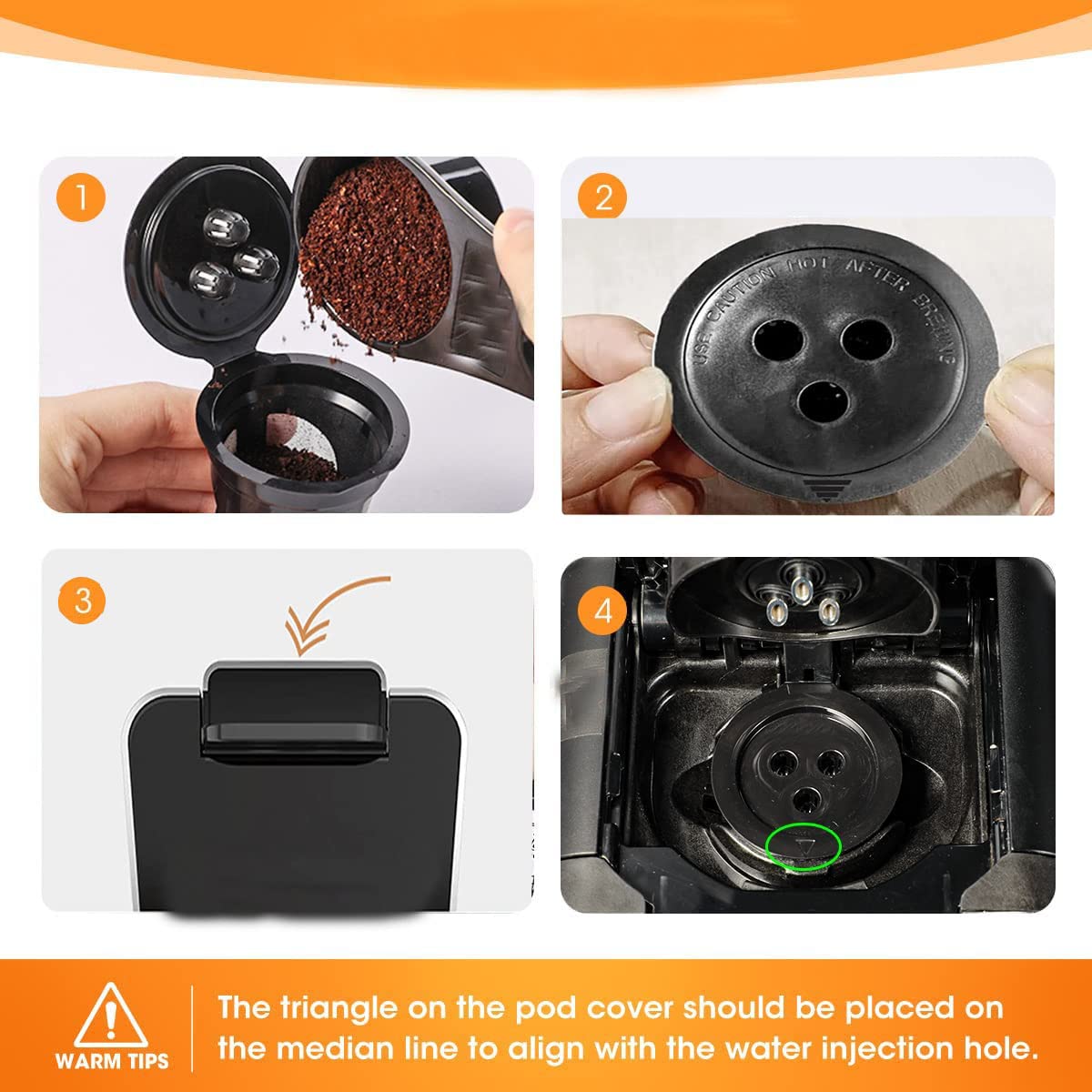 Replacement Magnetic Lid Slider, Replacement Magnetic Push Block,Compatible with Ninja Coffee Filter CFP201 CFP301 CFP400 Dual Brew Pro