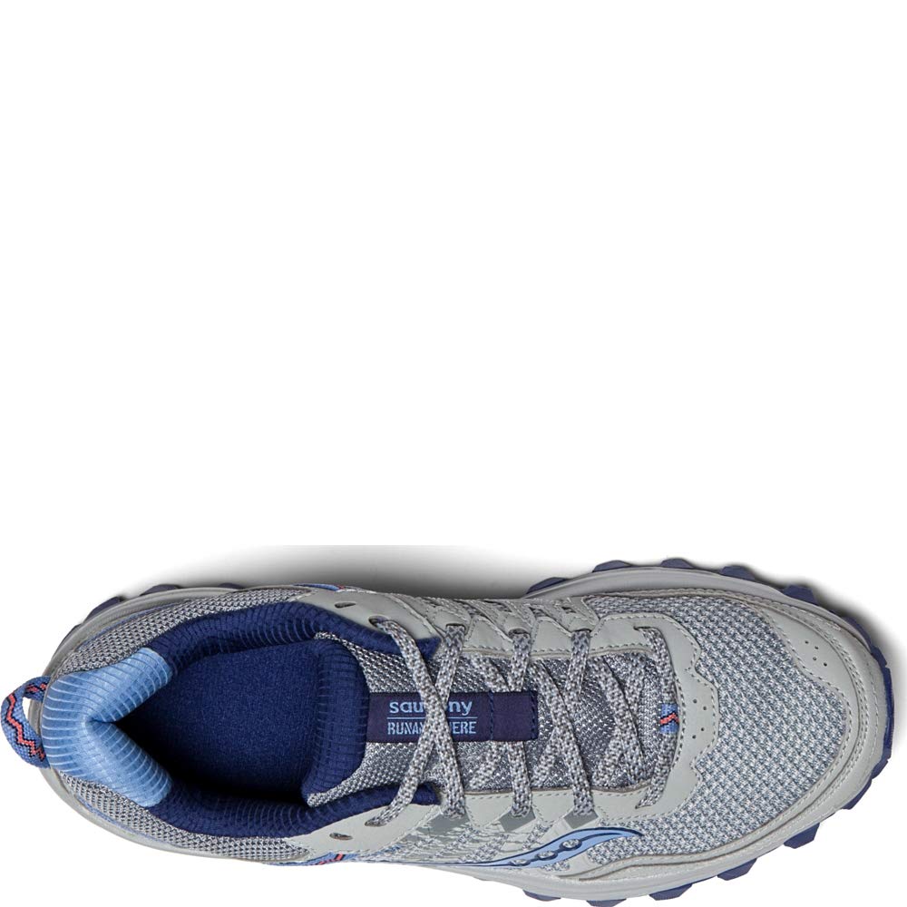 Saucony Women's Excursion TR12 Sneaker, Grey/Blue, 8 M US