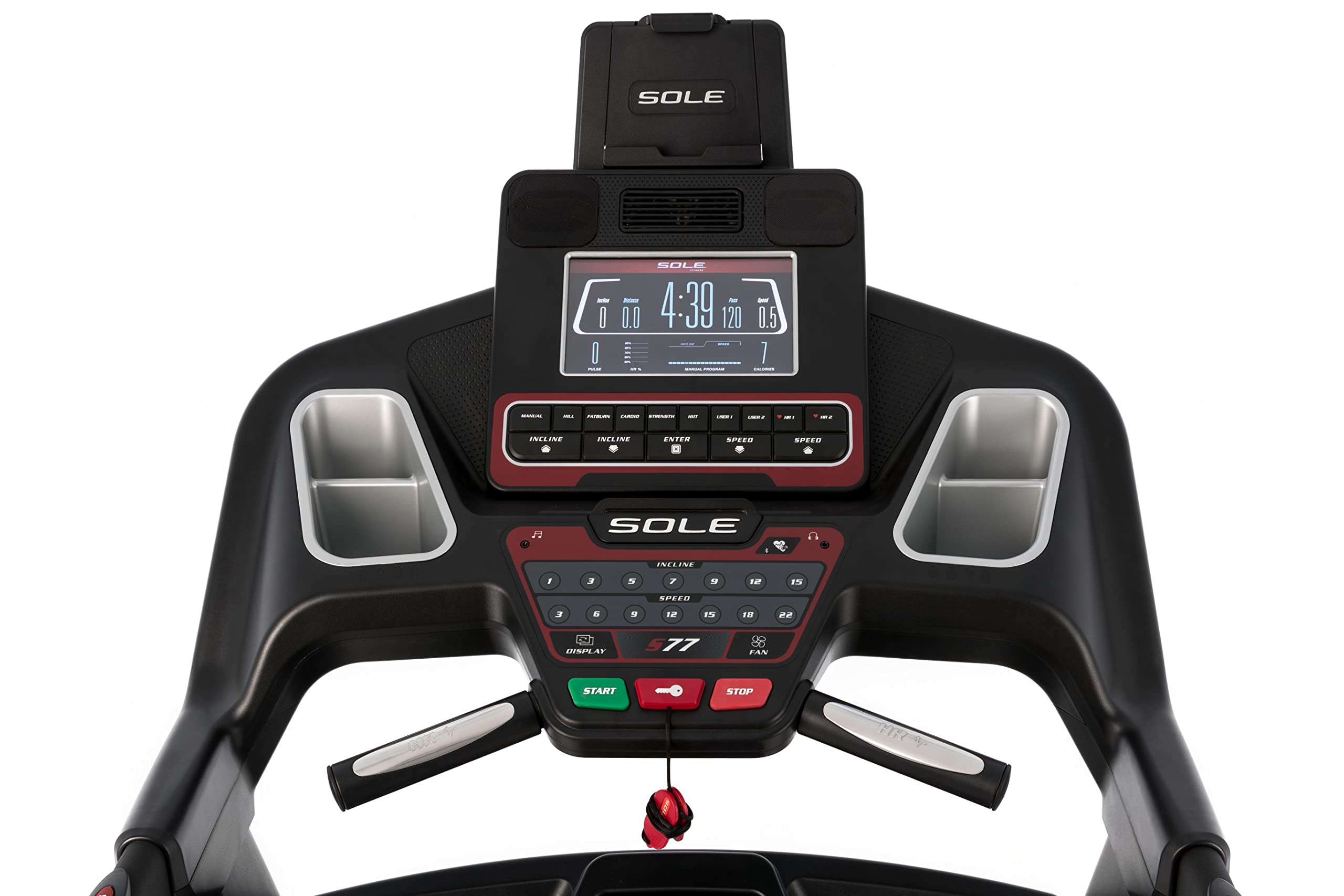 SOLE S77 Non-Folding Treadmill with Built in Bluetooth Speakers