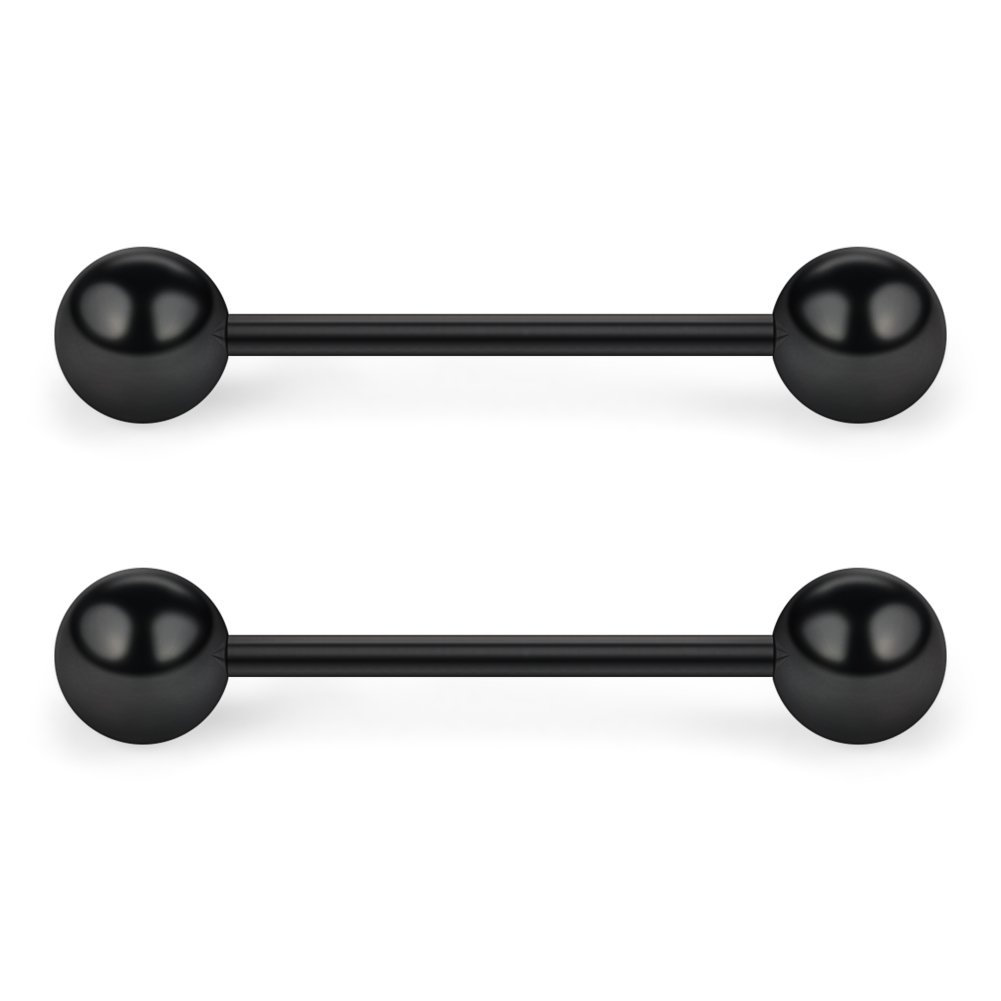 SCERRING 316L Stainless Steel Externally Threaded Nipple Bar Barbell Rings Piercing Retainer 16G 5/8Inch 12PCS