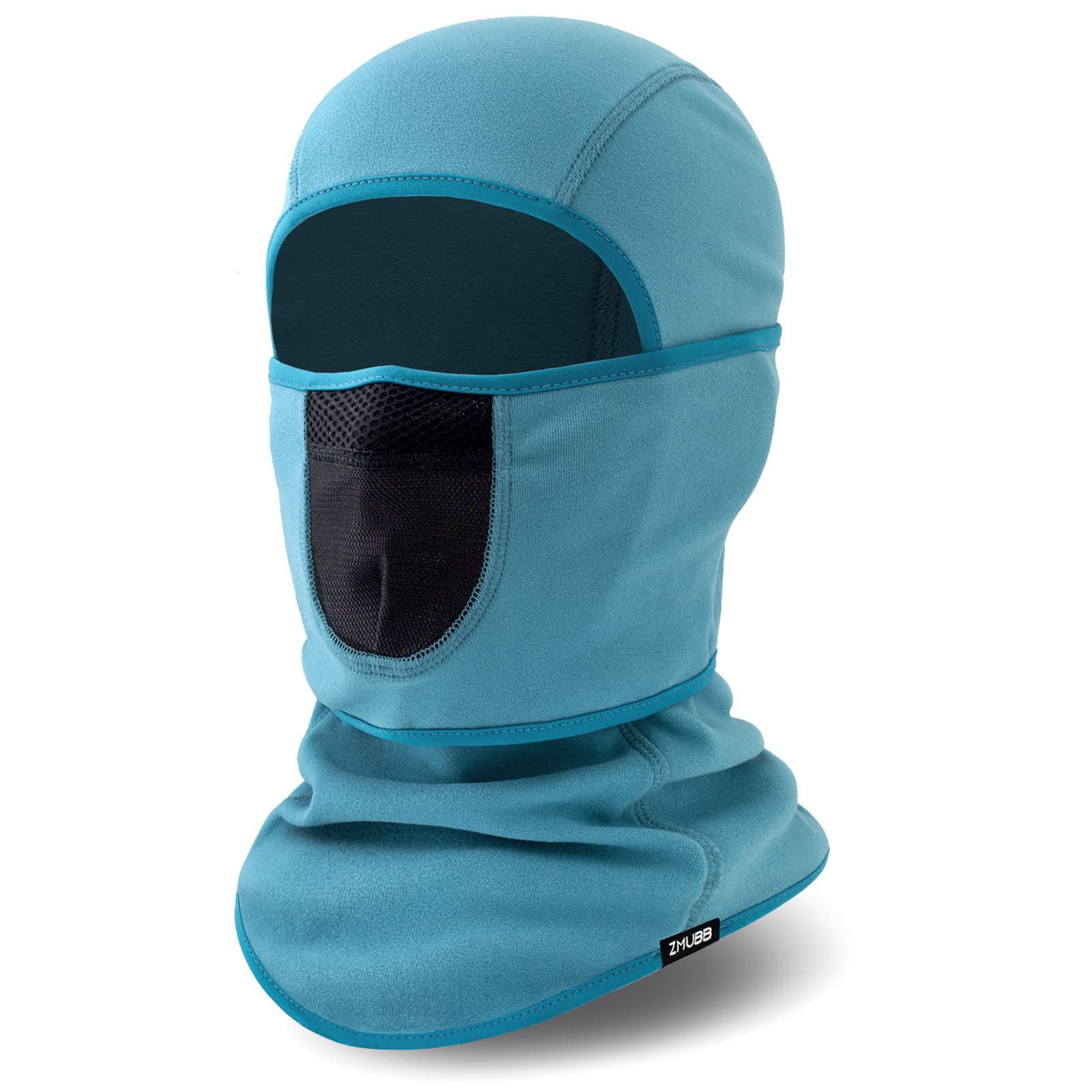 ZMUBB Balaclava Ski Mask with Warm Fleece & Breathable Mesh,Winter Face Mask for Skiing,Snowboarding,Motorcycling Black