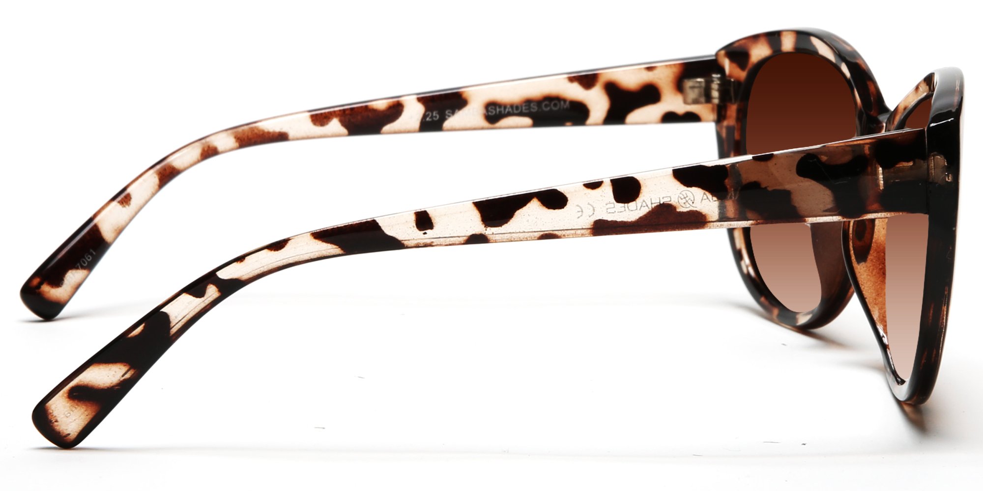SAMBA SHADES Reader Sunglasses for Women Bifocal for Reading Under the Sun Cateye Glasses Brown Tortoise 2.00