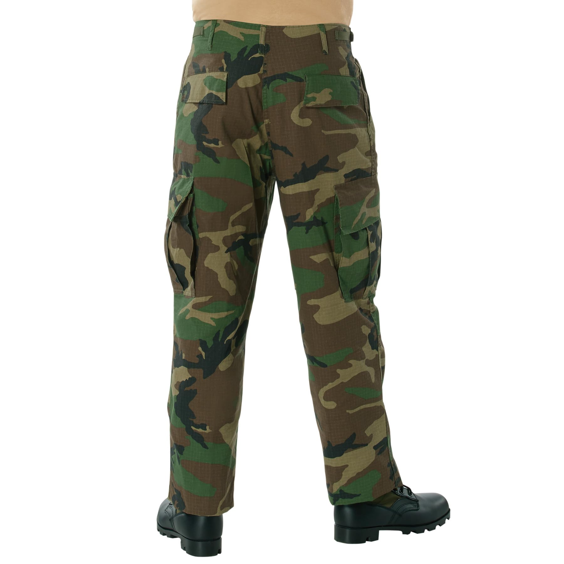 Rothco Vintage Vietnam Ripstop Fatigue Pants β Iconic Style, Timeless Comfort β Woodland Camo β L