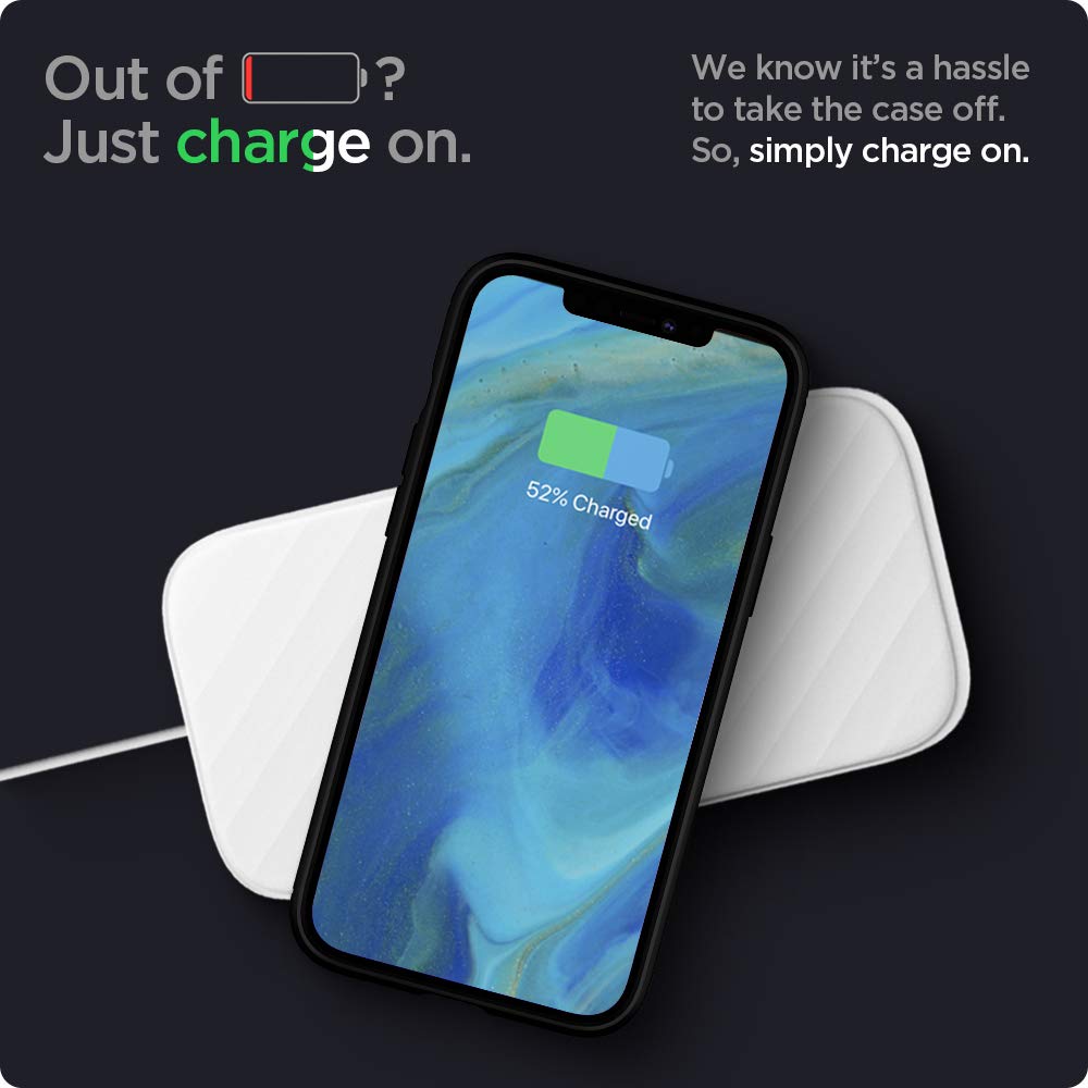 Spigen Rugged Armor Designed for iPhone 12 Pro Max Case (2020) - Matte Black