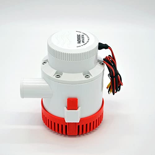 XuuSHA Hand Bilge Pump 3500GPH Electric Water Pump, Dc 24 Volt Submersible Boat Water Pump Bilge Pump Automatic (Voltage : 24V)