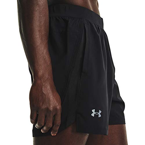 Under Armour Men's Launch 5-inch Shorts , Black (001)/Reflective , Large