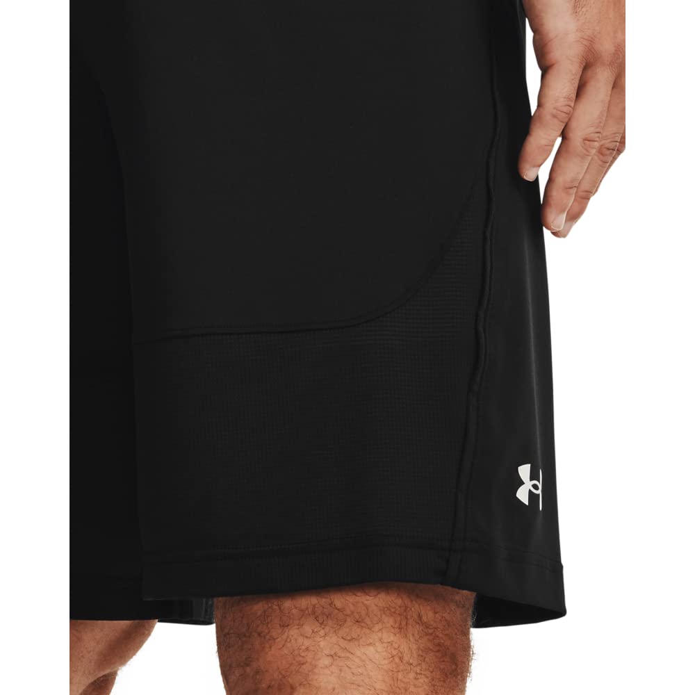 Under Armour Men's Raid 2.0 Gym Shorts , Black (001)/White , 3X-Large