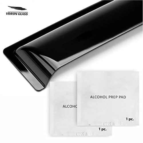 Voron Glass Tape-on Extra Durable Rain Guards for Ford Focus 2012-2018, Window Deflectors, Vent Window Visors, 4 Pieces - 120188