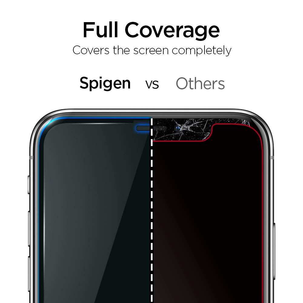 Spigen Tempered Glass Screen Protector [GlasTR AlignMaster] designed for iPhone 11 [2 Pack] - Edge to Edge Protection