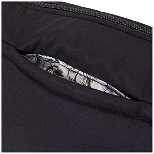 Vera Bradley Women's Cotton Utility Crossbody Purse, Black - Recycled Cotton, One Size