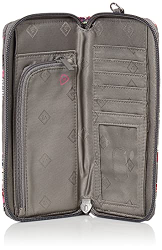 Vera Bradley Women's Cotton Bifold Wallet With RFID Protection, Hope Blooms - Recycled Cotton, One Size