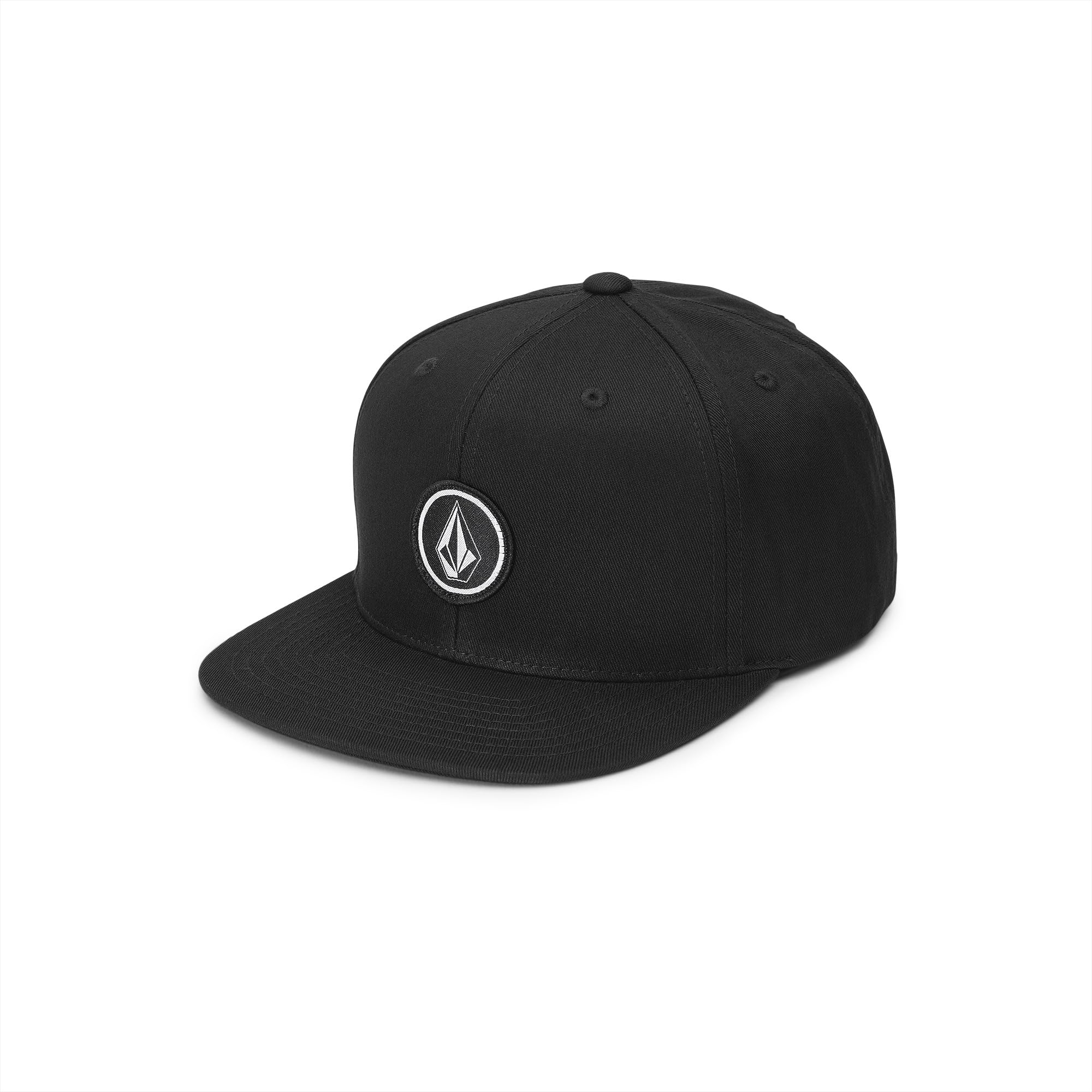 Volcom Boys' Big Quarter Snapback Hat, Black, One Size