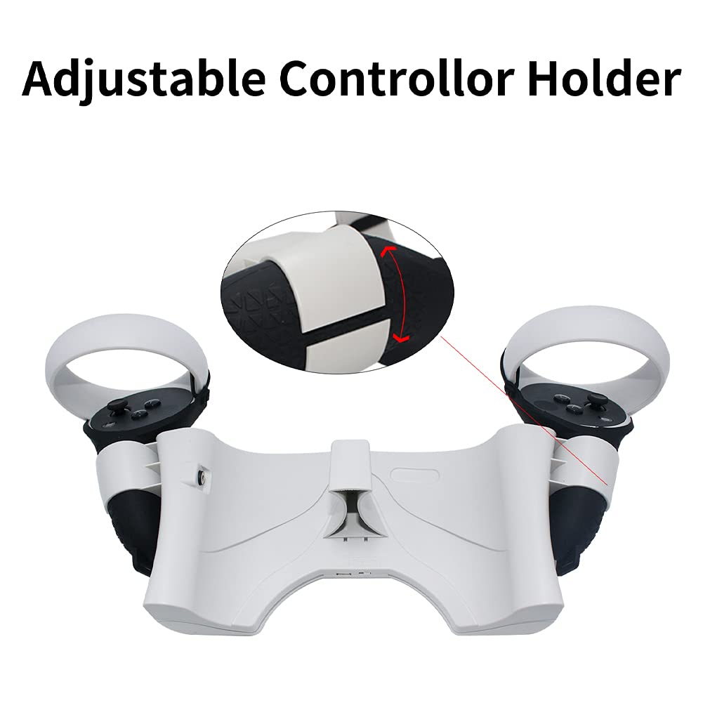 Xmipbs Fast Charging Dock for Quest 2, Wall Mount Charging Station for Quest 2 Charging Stand with Charging Port for Oculus Quest 2 VR Headset Controllers,