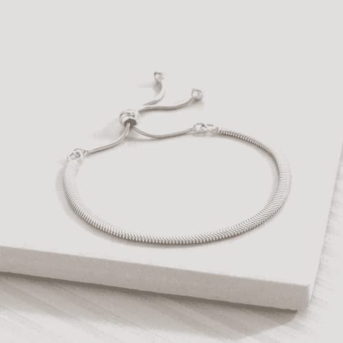 Silpada 'Capri' Adjustable Bolo Chain Bracelet in Sterling Silver, 8.75"