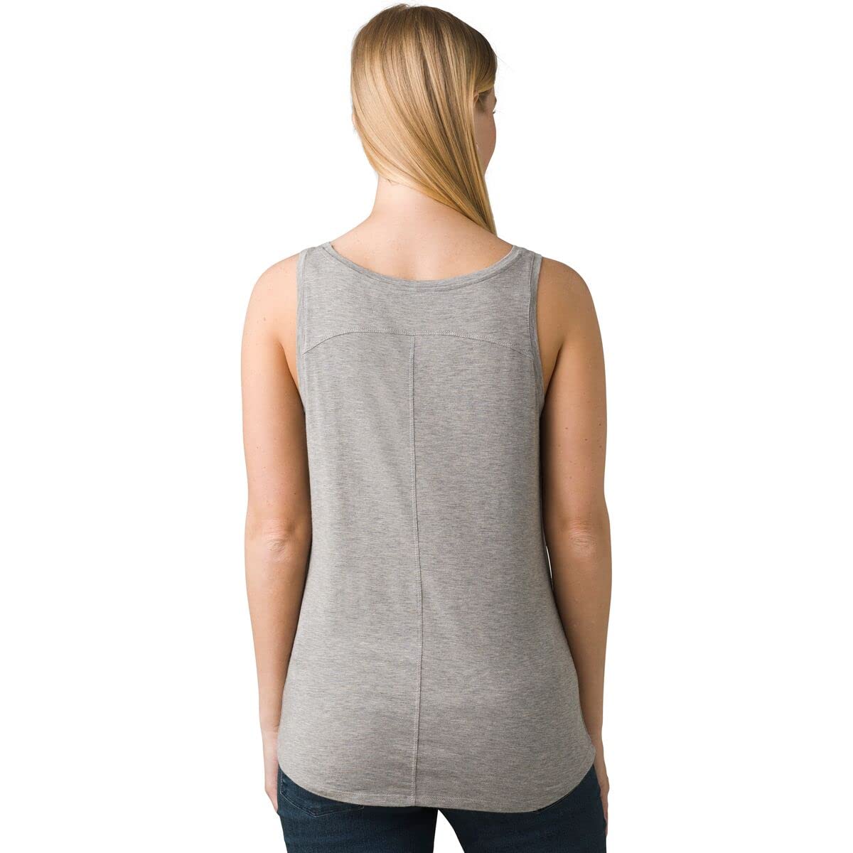 prAna Women's Foundation Scoop Neck Tank, Canopy Heather, Large