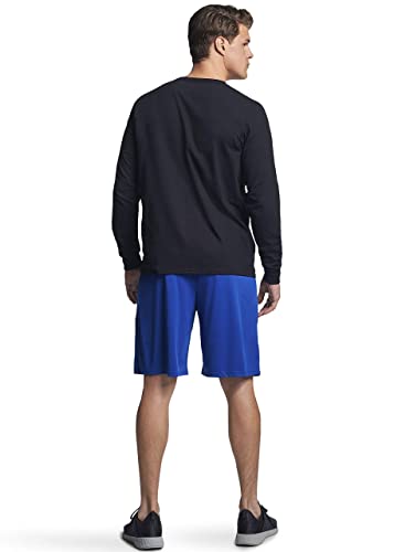 Russell Athletic mens Cotton Performance Long Sleeve T-Shirt, Black, M