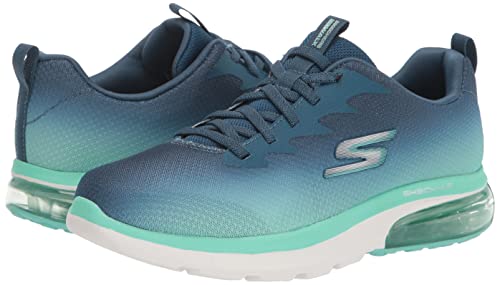 Skechers Women's GO Walk AIR 2.0-Quick Breeze Sneaker, Blue/Turquoise, 8