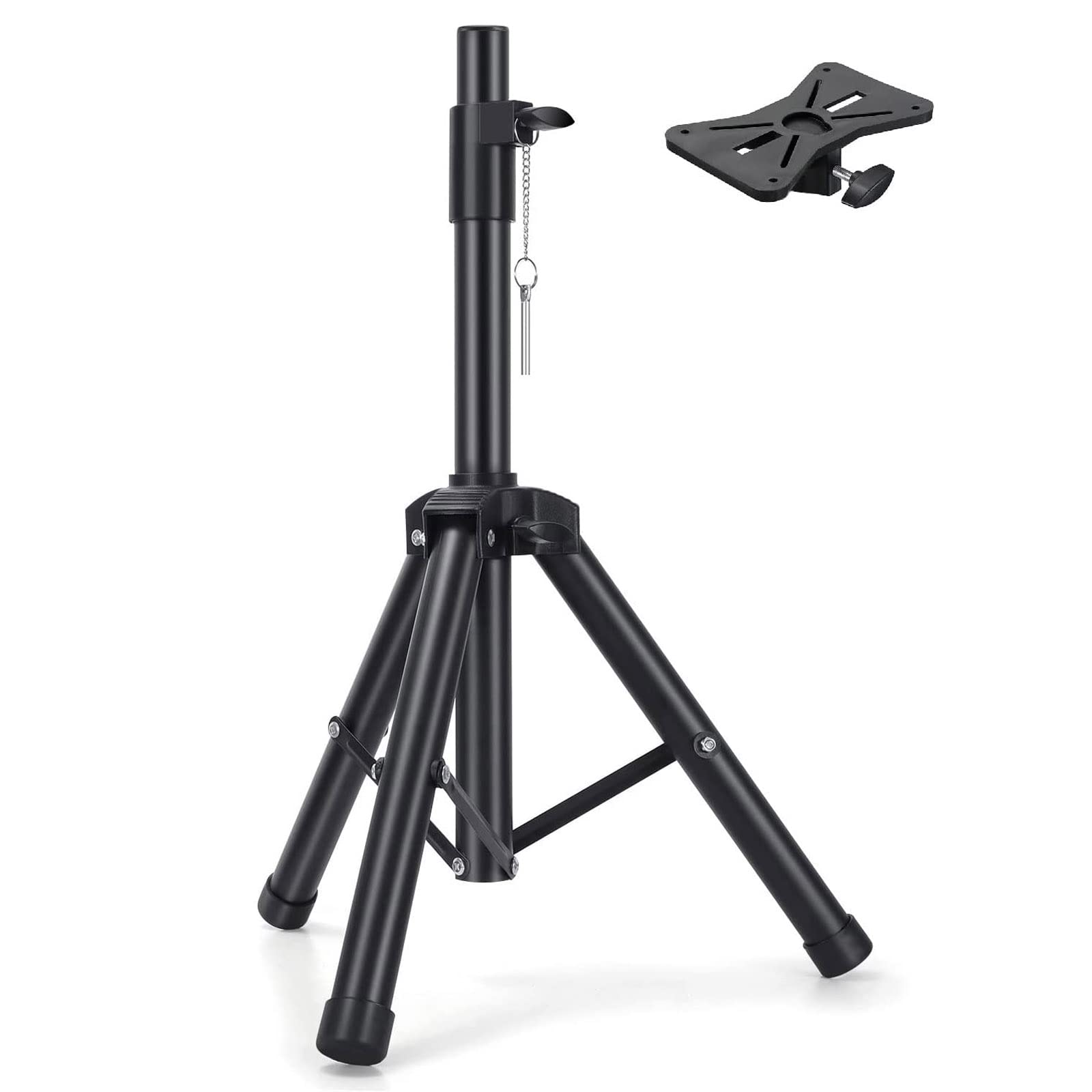 ZEROSUN Speaker Stands Adjustable Extend 30" to 44" PA DJ Short Tripod Stand Mini Speaker Stand Compatible Insert Safety Pin and Knob Tension
