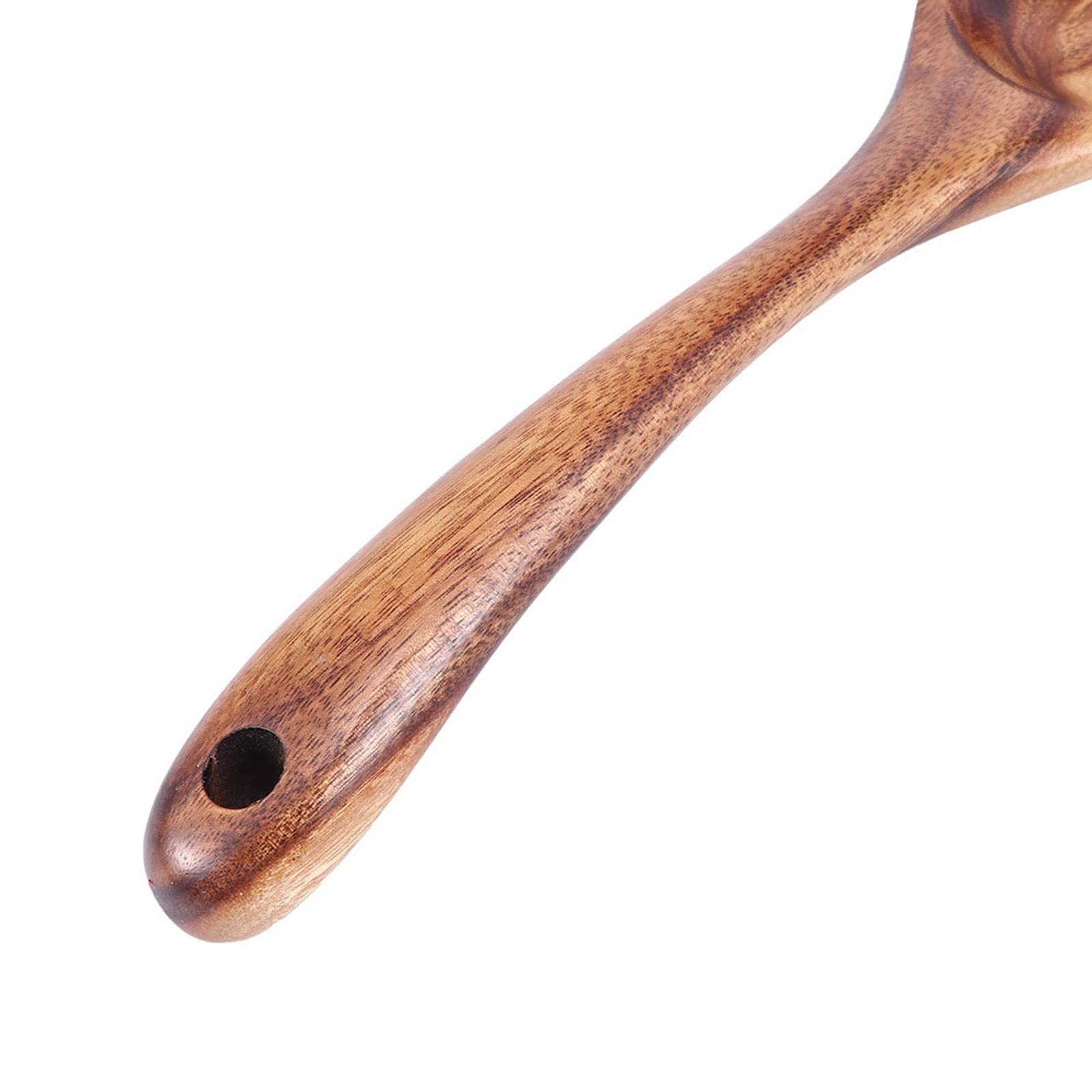 SEWALL Kitchen Wooden Spoon Set Large Salad Dinner Spoons Wood Fork Spoon Cutlery Set Wooden Utensils Tableware Dinnerware Sets