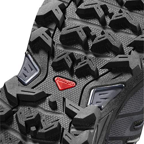 Salomon X Ultra 3 MID Gore-TEX Hiking Boots for Men, Black/India Ink/Monument, 8.5