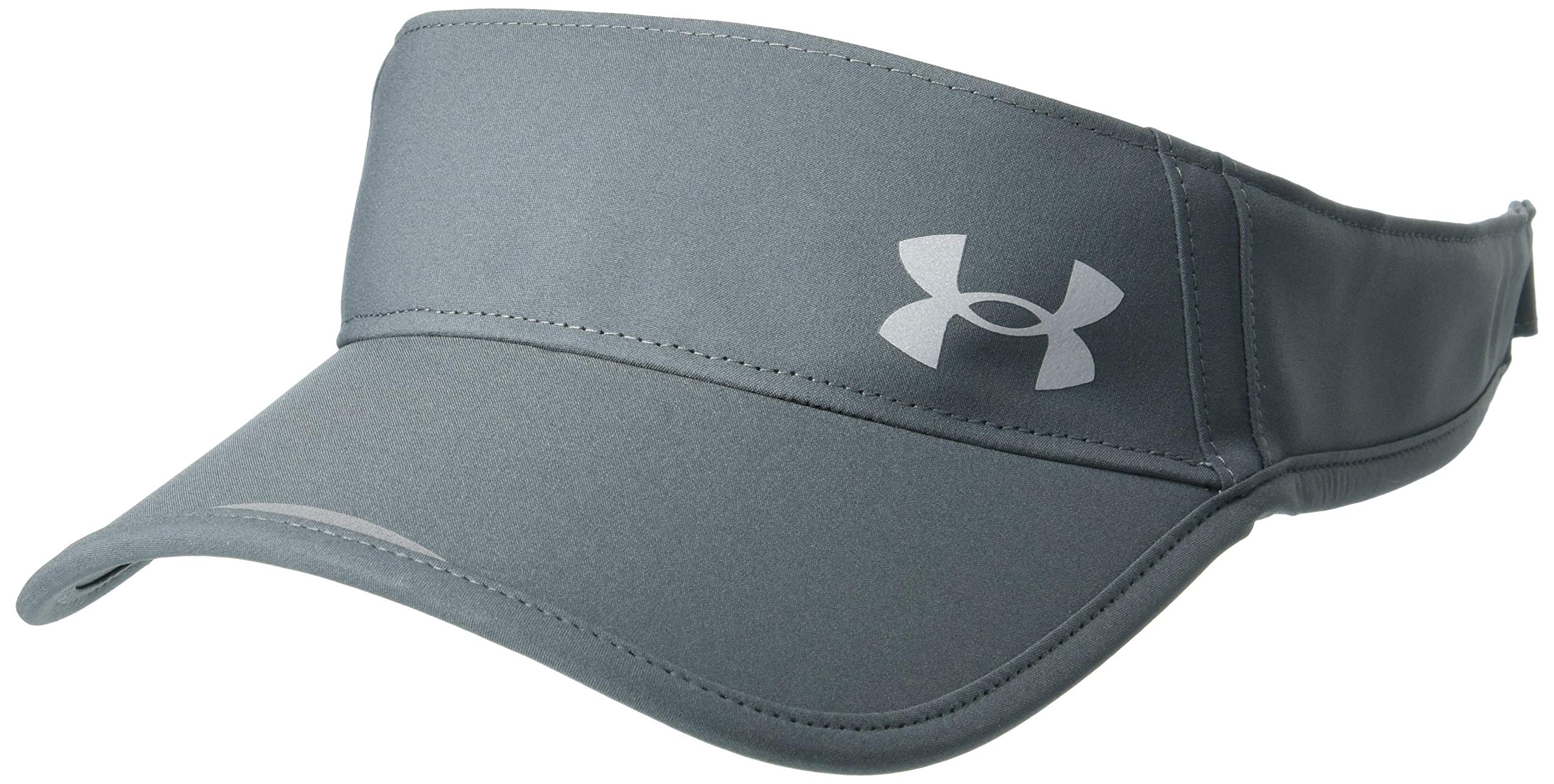 Under Armour Launch Run Visor, Pitch Gray (012)/Reflective, One Size Fits Most