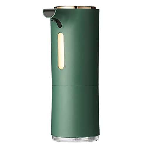 Soap Dispenser Automatic Soap Dispenser Intelligent Foaming Soap Dispenser Touchless,for Bathroom Kitchen Home, Color: Green, White Bathroom Soap Dispenser (Color : Brass)