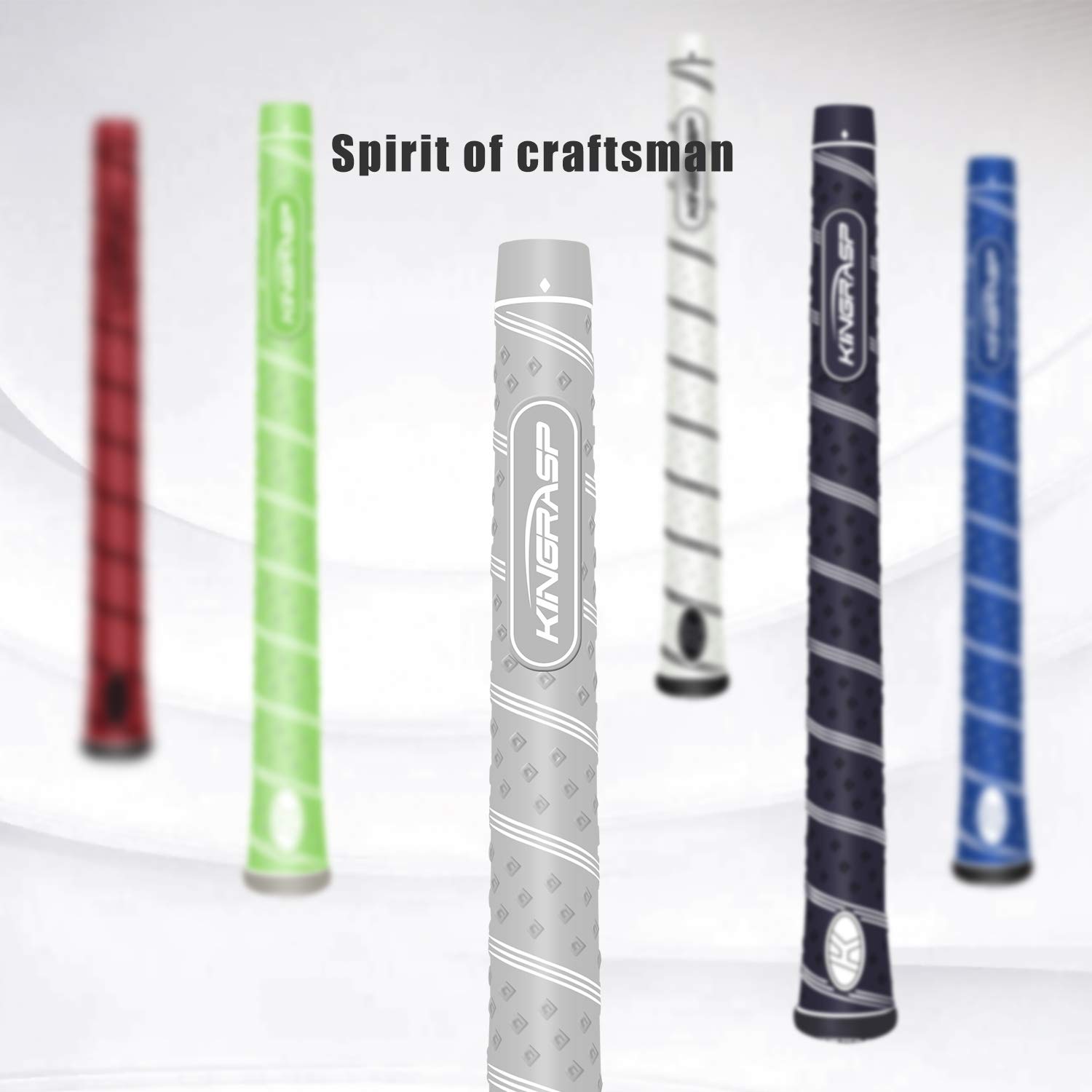 Wujiang Golf Grip, a Set of 13 /pcs, Standard-Medium Size, 5 Colors to Choose from(red, Mid-Size)