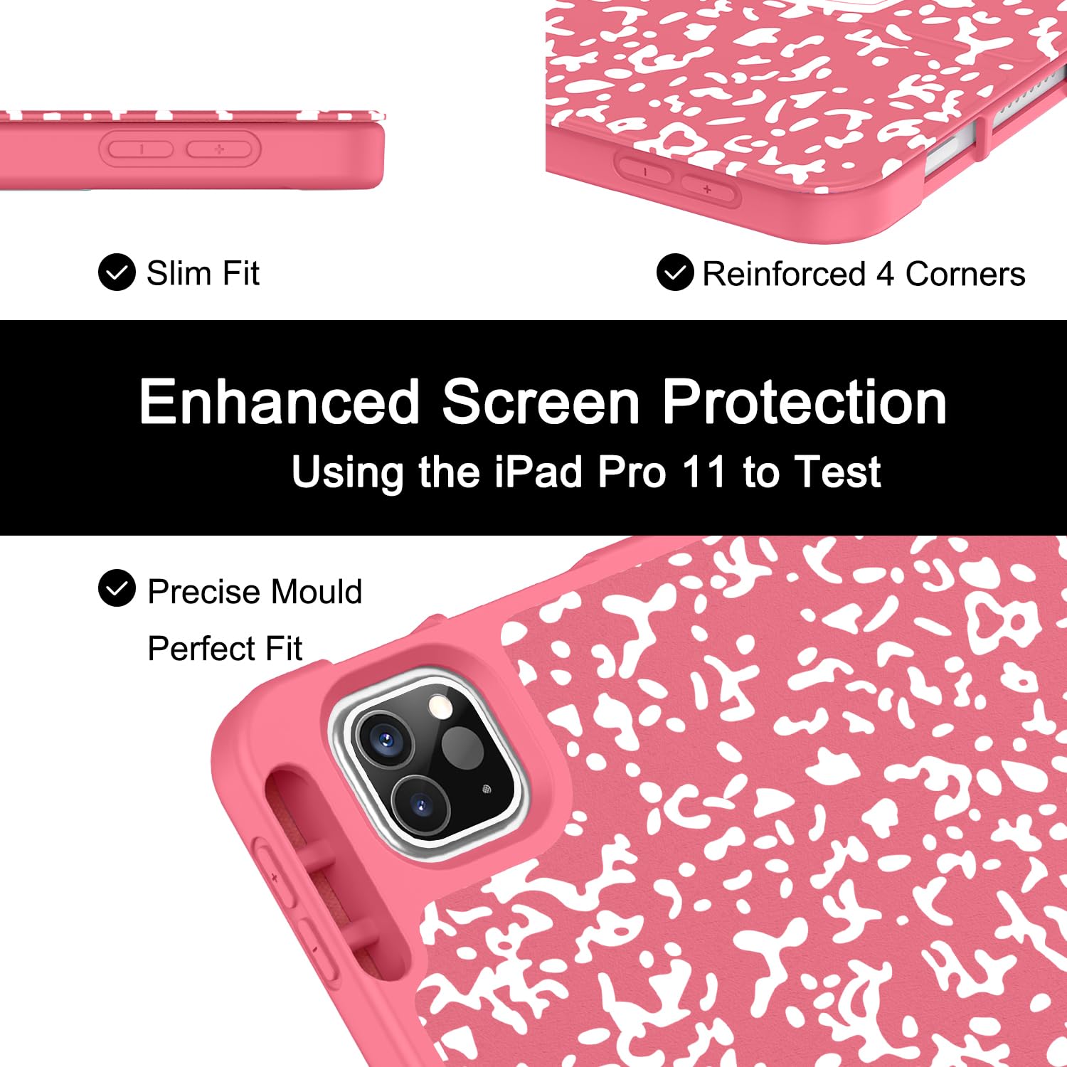 Soke New iPad Pro 11 Case (M2) 2022/2021/2020 with Pencil Holder - [Full Body Protection + Apple Pencil Charging + Auto Wake/Sleep], Soft TPU Back Cover for 2022 iPad Pro 11 inch(Book Watermelon)