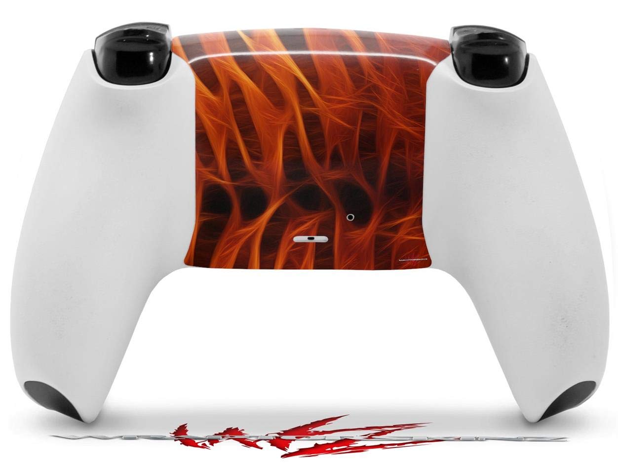 WraptorSkinz Skin Wrap compatible with Sony PS5 DualSense Controller Fractal Fur Tiger (CONTROLLER NOT INCLUDED)