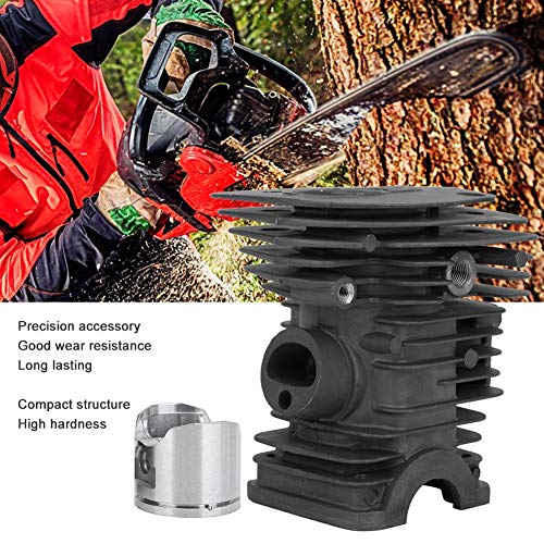 Walfront Hardware Tools Accessories Aluminum Chainsaw Cylinder Piston Kits For Husqvarna 345 cylinder assembly