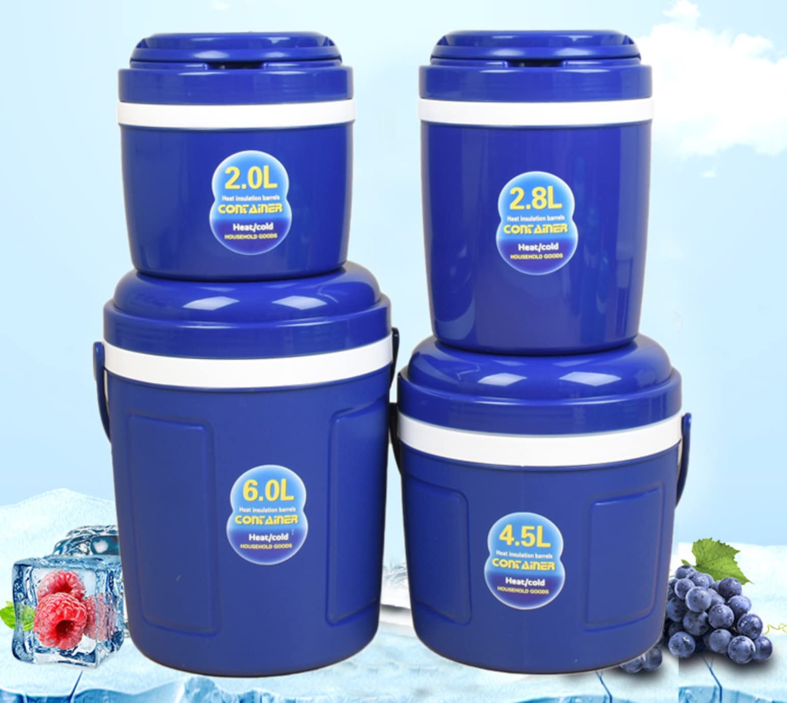 YouLike 4.75qt Portable Cooler with Handle Party Cooler for Drinks Beverage Cooler and Warmer for Camping, Hikes, Picnics, Ice Box for Cans