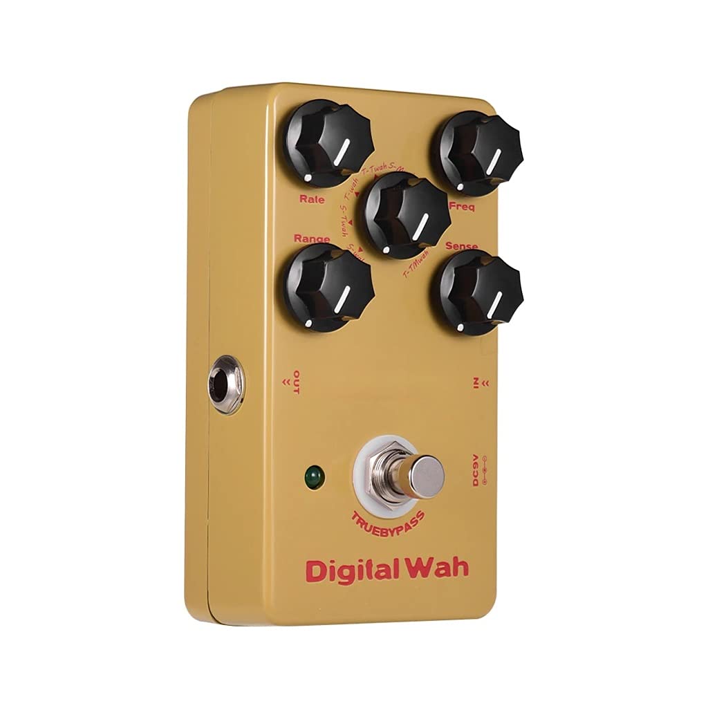 ZYZMH Digital Wah Effect Pedal Aluminum Alloy Shell True Bypass Electric Guitar Pedals Guitar Accessories