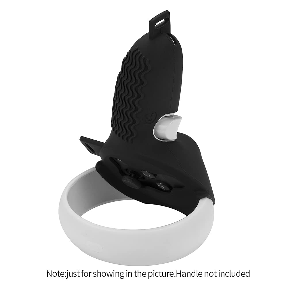 Touch Controller Grip Cover Compatible with Oculus Quest 2, Anti-Throw Handle Sleeve with Adjustable Wrist Knuckle Strap Anti-Fall Protective Silicone Sleeve with Hand Strap, Controller Protector