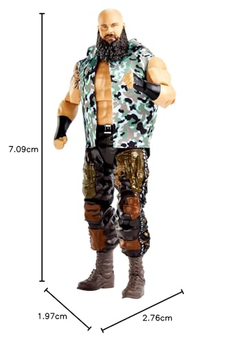 WWE MATTEL Braun Strowman Elite Collection Series 86 Action Figure 6 in Posable Collectible Gift Fans Ages 8 Years Old and Up
