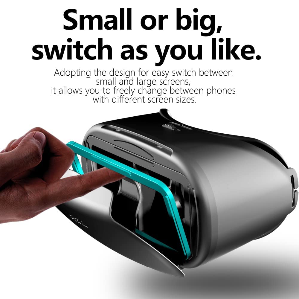 VR Headset, 3D Virtual Reality Headset VR Accessories for Movies and Games VR Glasses for iPhone & Android Phone,Best Virtual Reality Goggles