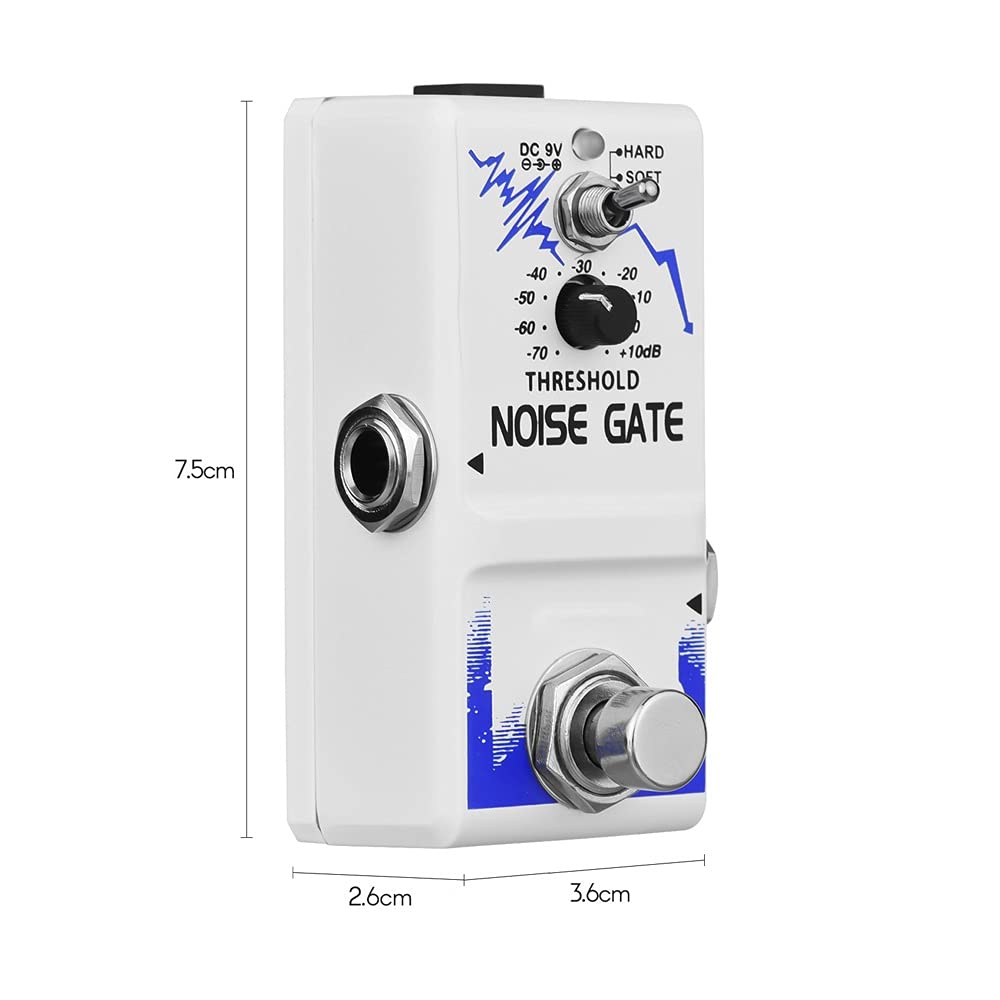 ZYZMH Guitar Pedal Single Noise Gate Guitar Effect Pedal True Bypass Zinc Alloy Shell for Guitar Accessories Parts (Color : Blue)