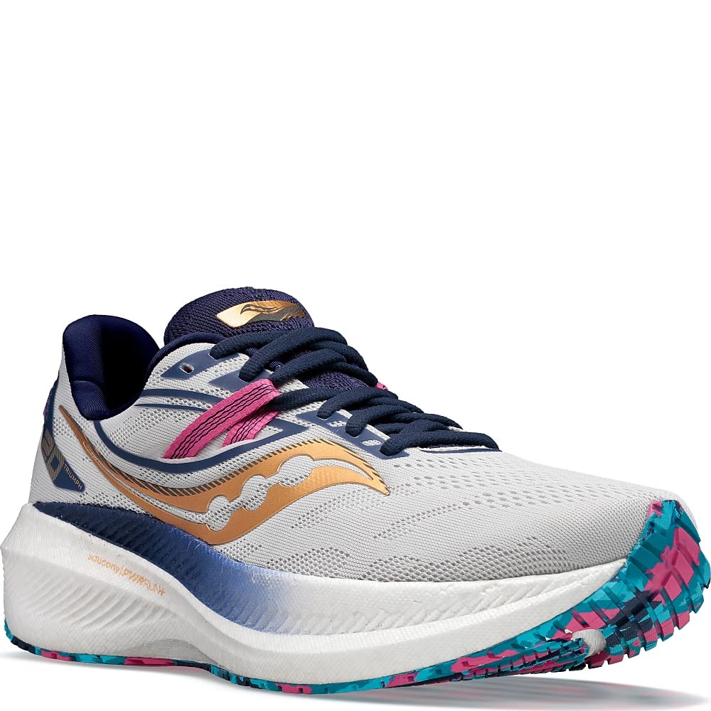 Saucony womens Triumph 20 Running Shoe, Prospect Glass, 7.5 US