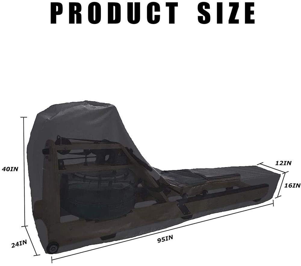 tonhui Rowing Machine Cover, Fitness Equipment Covers Protective Cover Dustproof Waterproof Cove Ideal for Indoor
