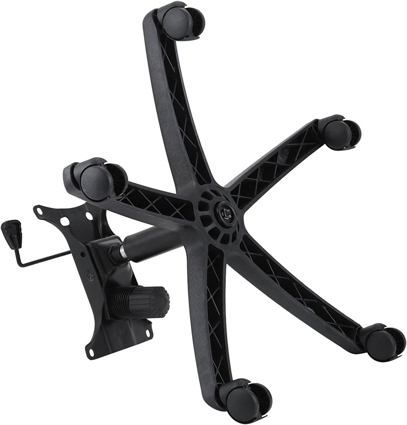 Topdeep 28" Swivel Chair Base Replacement, Office Chair Base, 350 Pounds Heavy Duty Gaming Chair Replacement Base with Bottom Plate Stand Cylinder and Casters