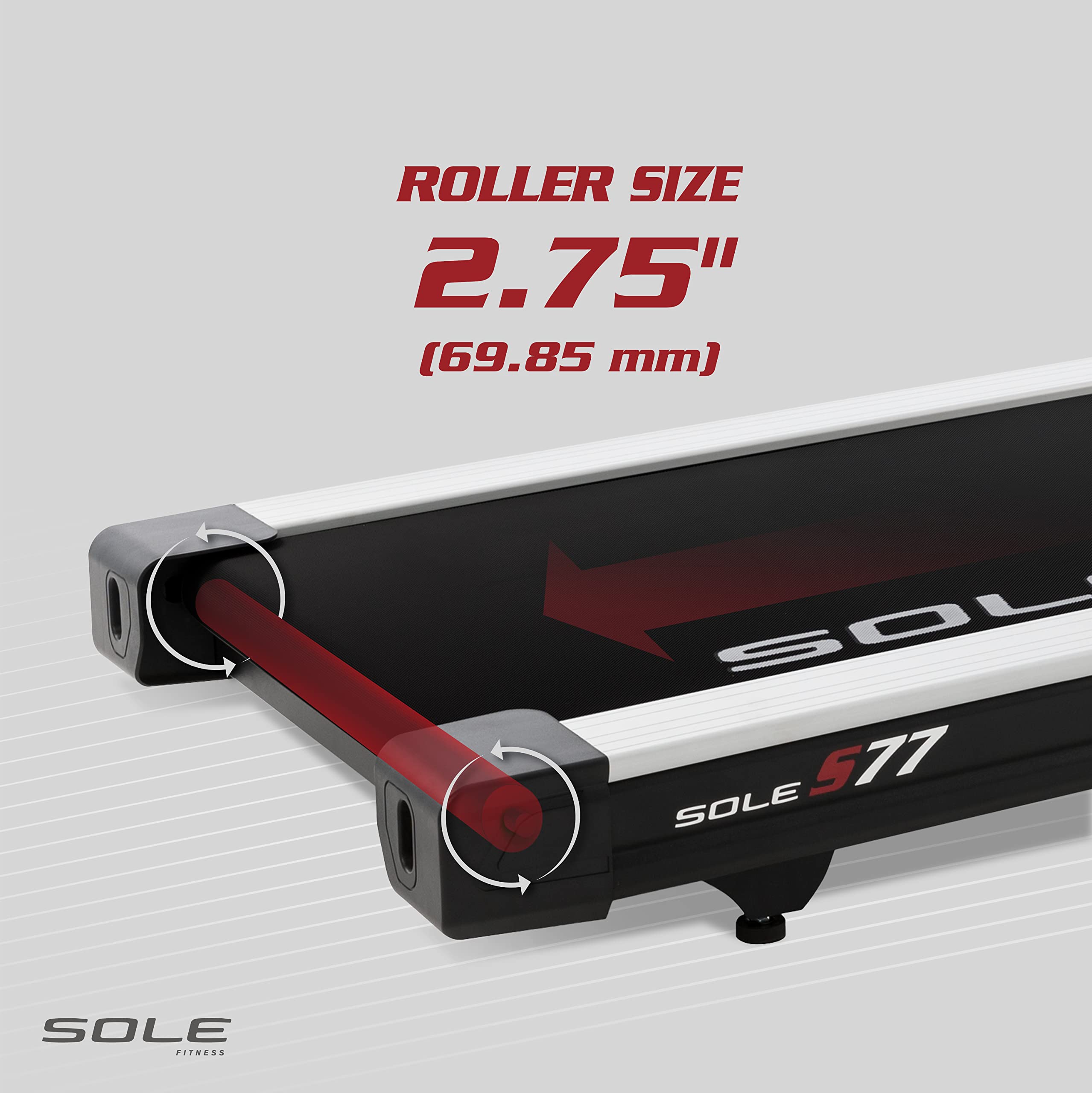 SOLE S77 Non-Folding Treadmill with Built in Bluetooth Speakers