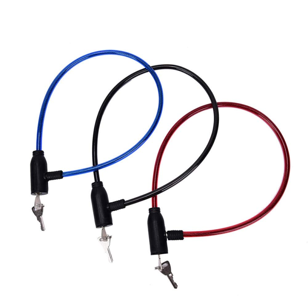 ZMYDZ Bicycle Lock Cycling Cable Anti-Theft Bike Bicycle Scooter Safety Lock with Bike Lock (Color : Random)