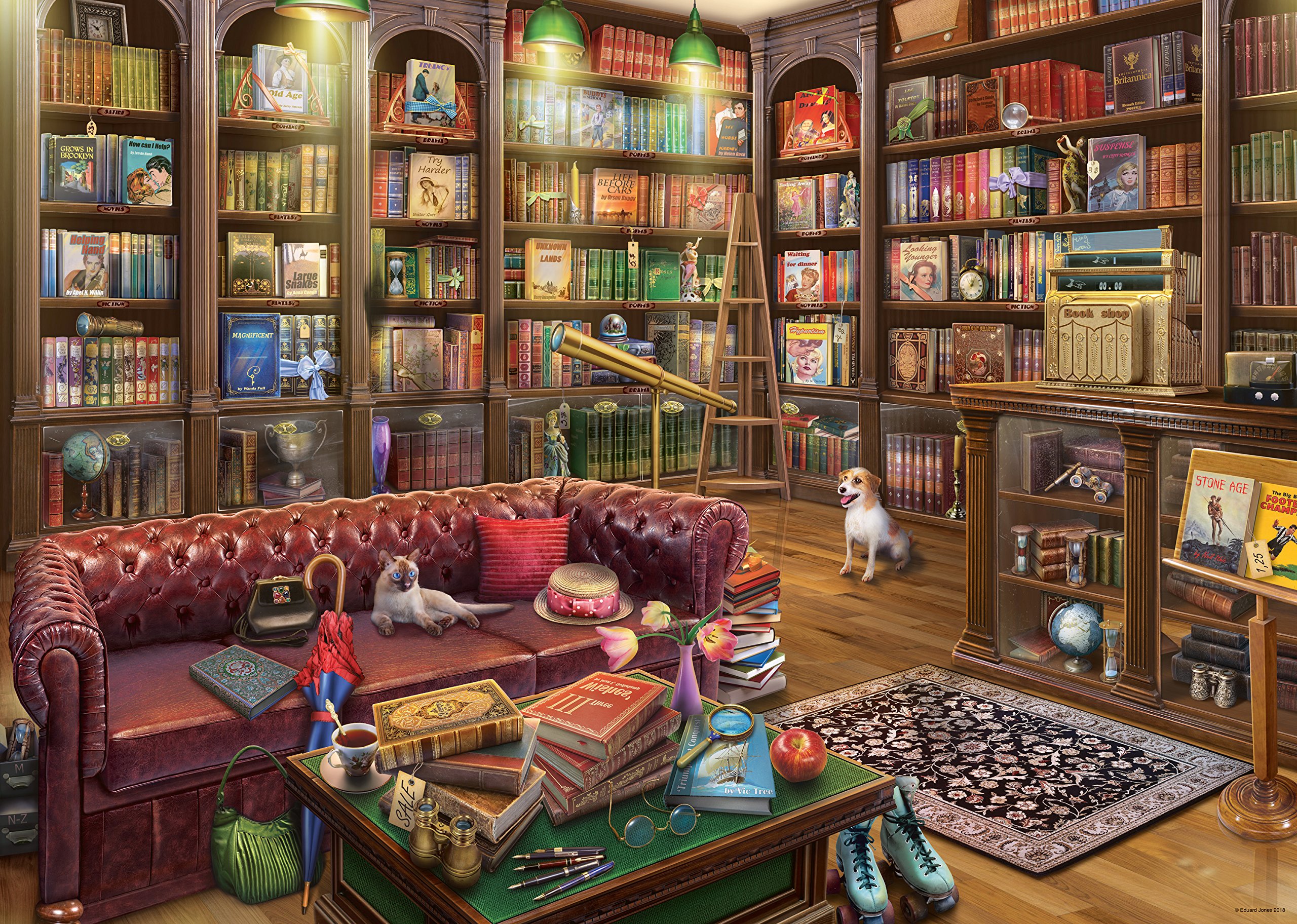 Ravensburger The Reading Room 1000 Piece Jigsaw Puzzle for Adults & Kids Age 12 Years Up