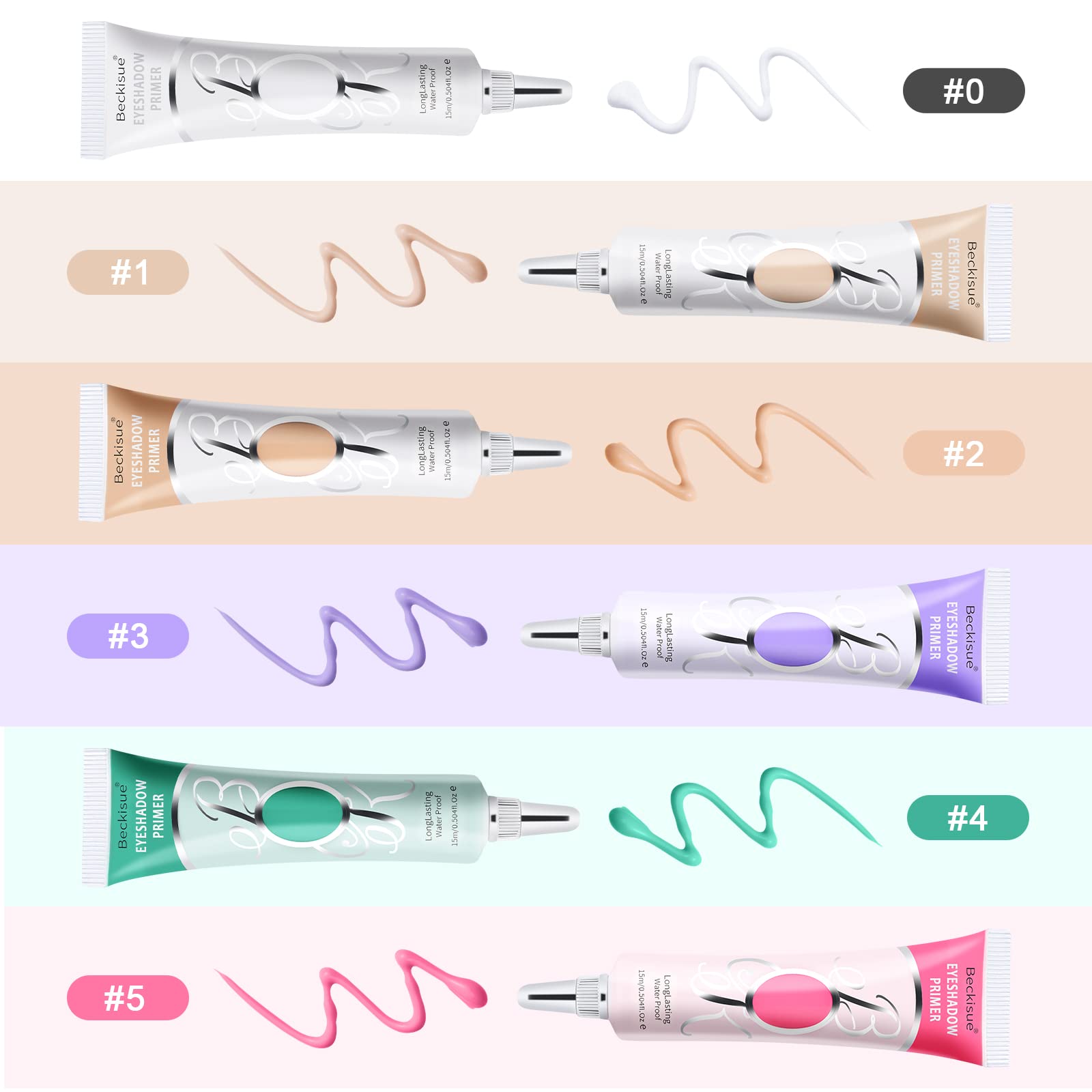 ROWNYEON Pigmented Liquid Eyeshadow Available in 6 Colors, Long Lasting & Blendable Eye Makeup, Vegan & Cruelty-Free (5# Rose Pink)