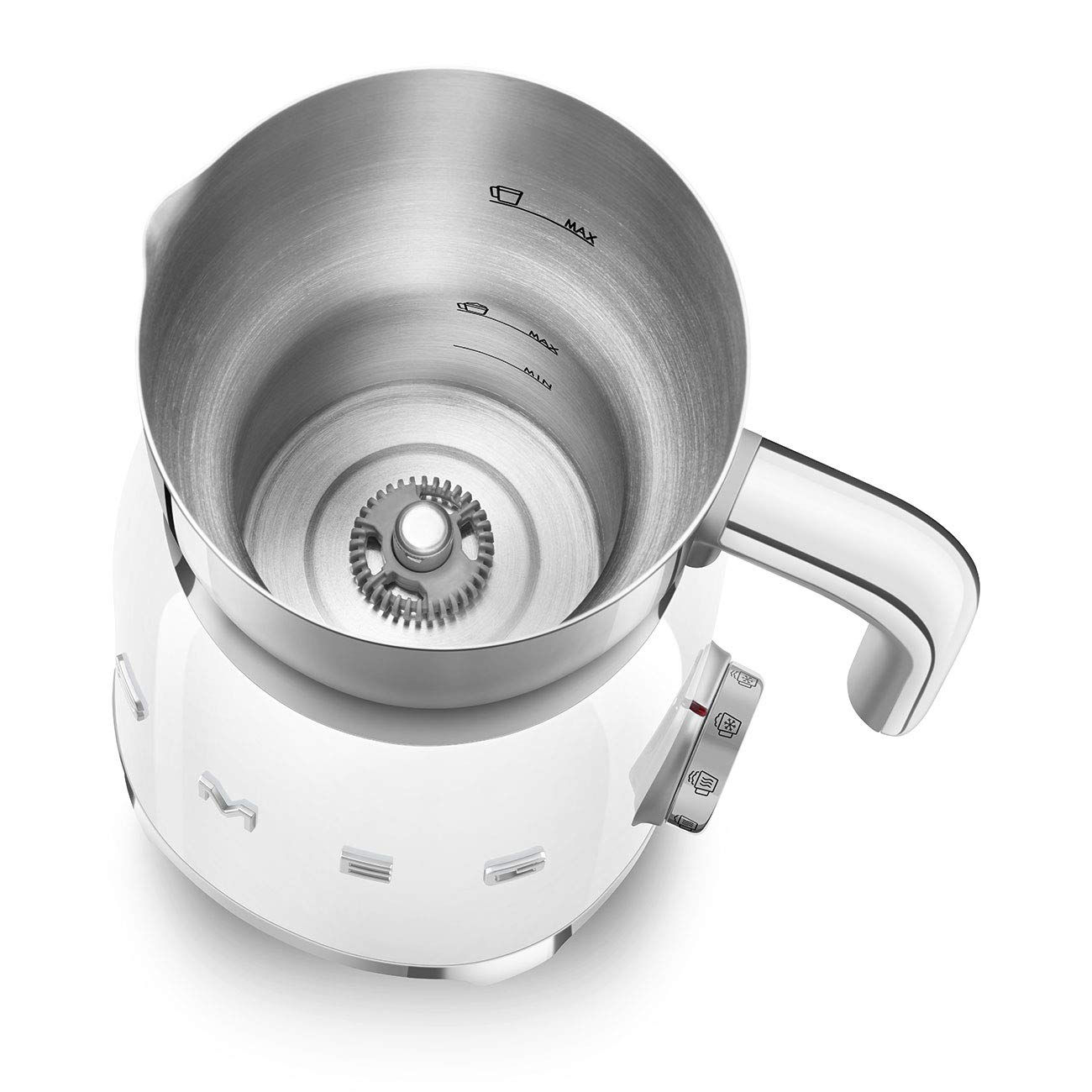 Smeg 50's Retro Style Aesthetic Milk Frother, White