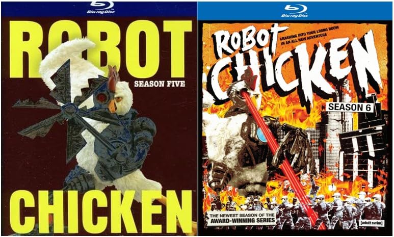 Robot Chicken: The Complete Series Fifth & Sixth Season 5 and 6 [Blu-ray, 4-Disc Set, 2-Pack] Region 1/A