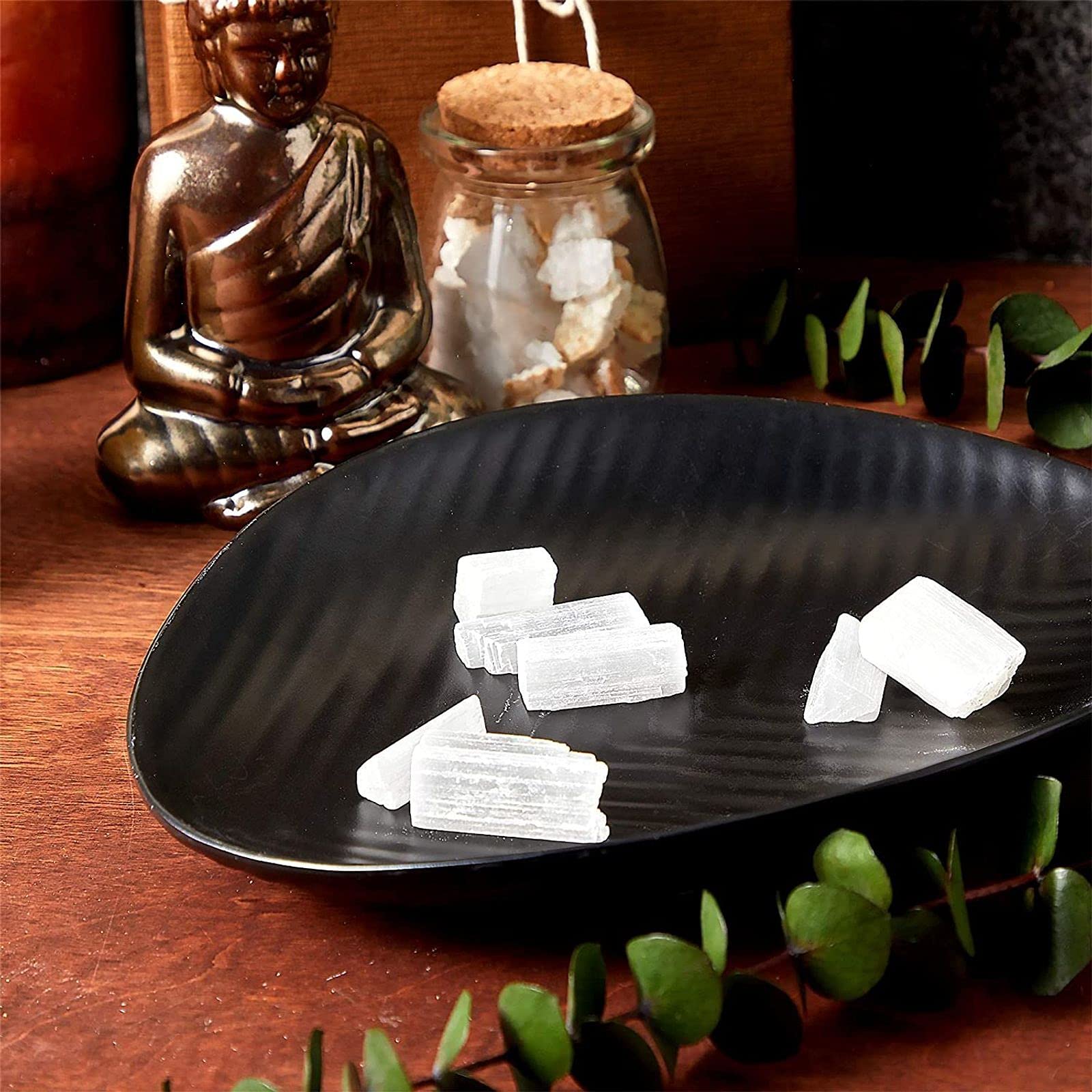 Wellbrite Small Selenite Wands, Healing Crystal Sticks (2 lbs)